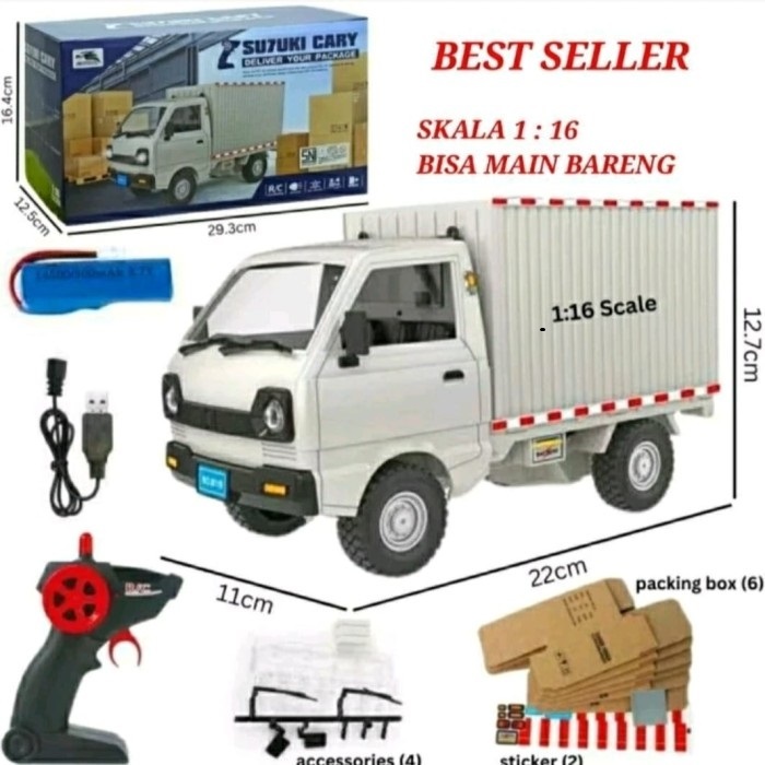 Jual rc car carry pick up mobil remote control mobil carry box cargo 2 ...