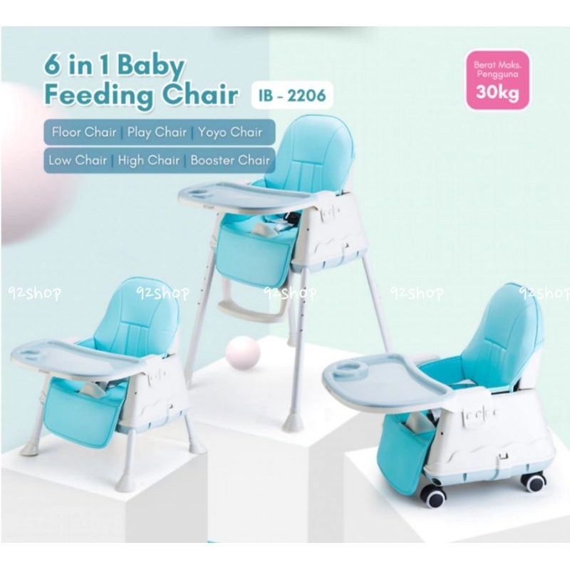 Jual Meja makan bayi sugar baby 6 in 1 baby feeding chair kursi makan ...