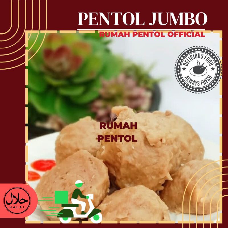 Jual PENTOL JUMBO (12 pcs) Halal tanpa pengawet | Shopee Indonesia