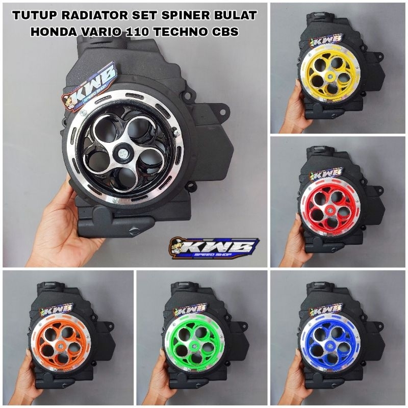 Jual Tutup radiator cover radiator set spiner bulat honda vario 110 ...