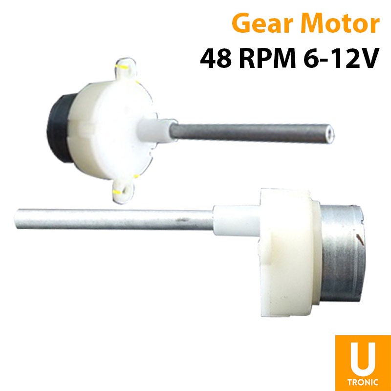 Jual Dinamo Motor 300ca Low Speed Gear Motor DC 6V-12V 48RPM ( 090 ...