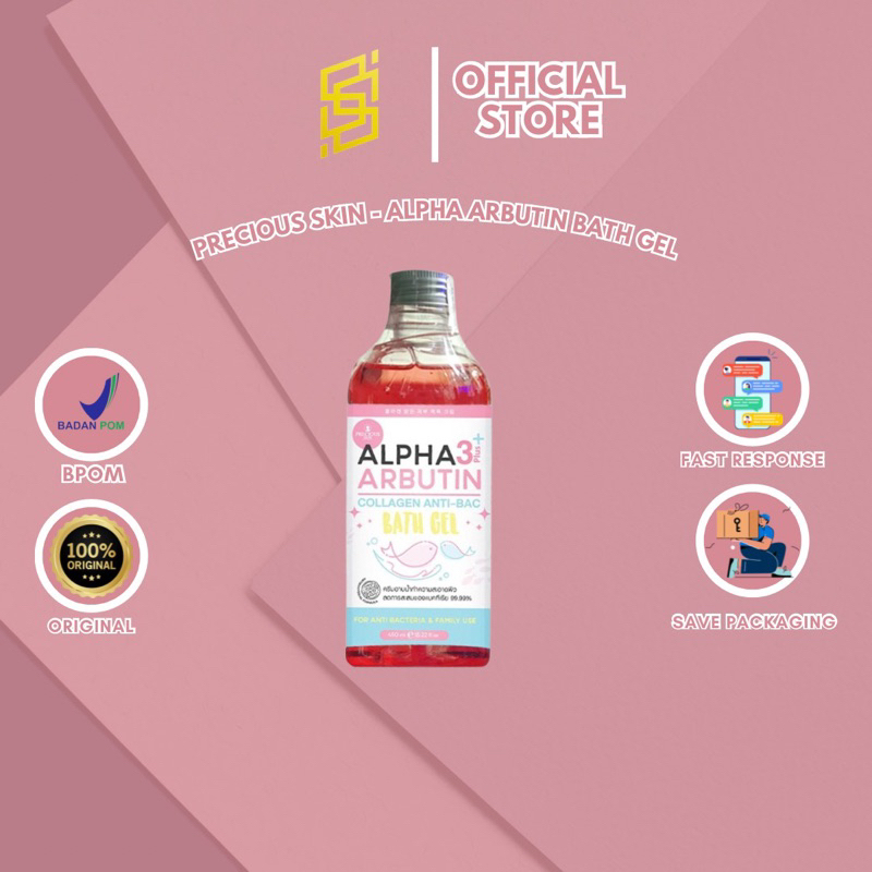 Jual PRECIOUS SKIN - ALPHA ARBUTIN COLLAGEN ANTI BACTERIAL BATH GEL | Shopee Indonesia
