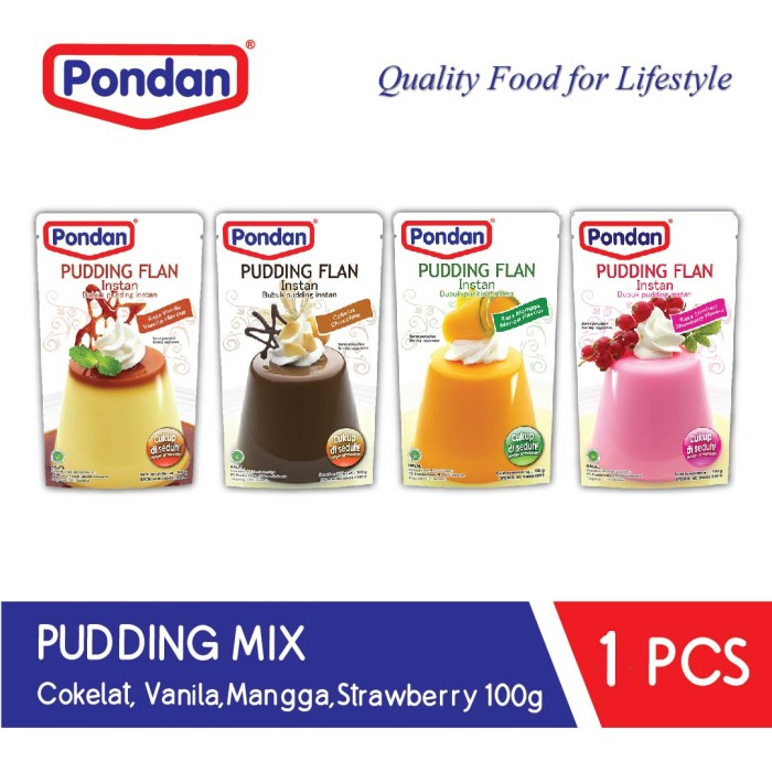 Jual Pondan Pudding Flan 100g - Bubuk Pudding Instan | Shopee Indonesia