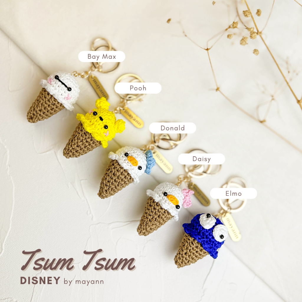 Jual Amigurumi Crochet Disney Tsum Keychain - Gantungan Kunci Rajut ...