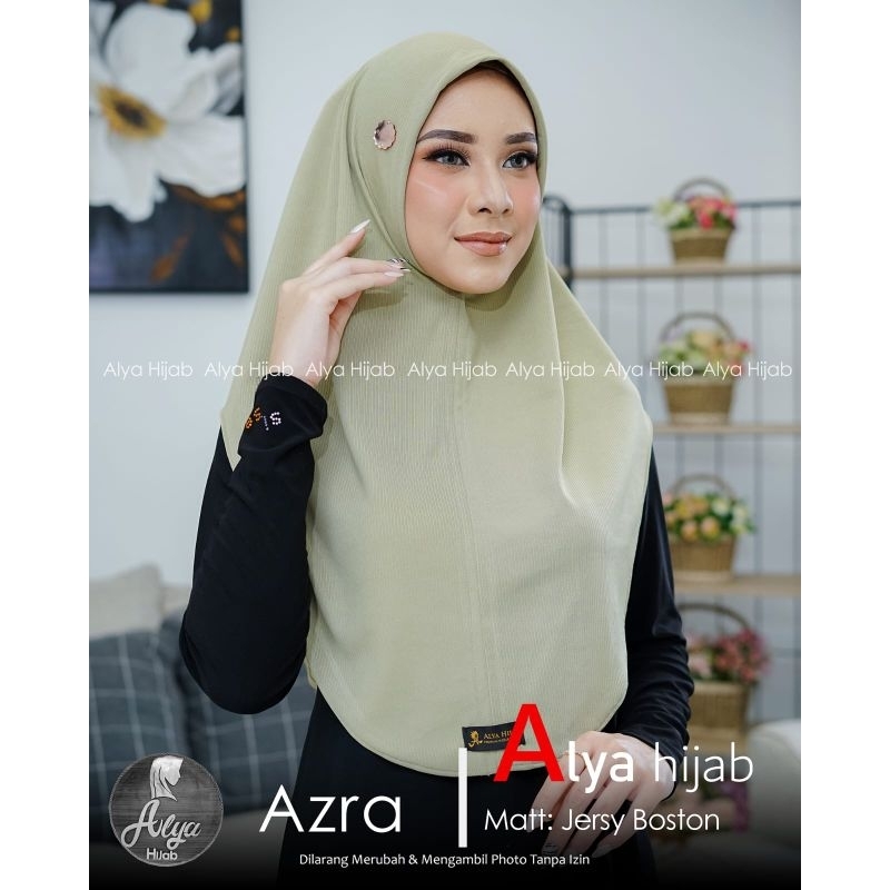 Jual Jilbab Instan Simple Azra Ori Alya Hijab (knit) | Shopee Indonesia