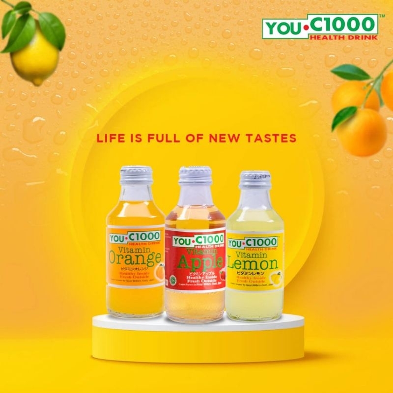 Jual You C1000 Orange/Jeruk, Mango, Lemon 140ml | Shopee Indonesia