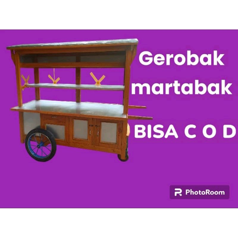 Jual gerobak martabak full kaca roda tiga | Shopee Indonesia