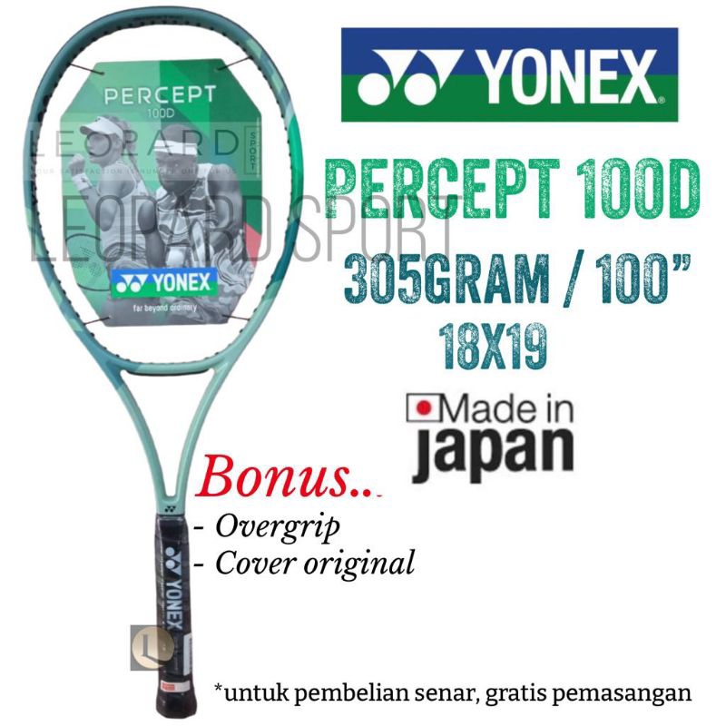 Jual Raket Tenis Yonex PERCEPT 100D 305 gram Olive Green / Tennis ...