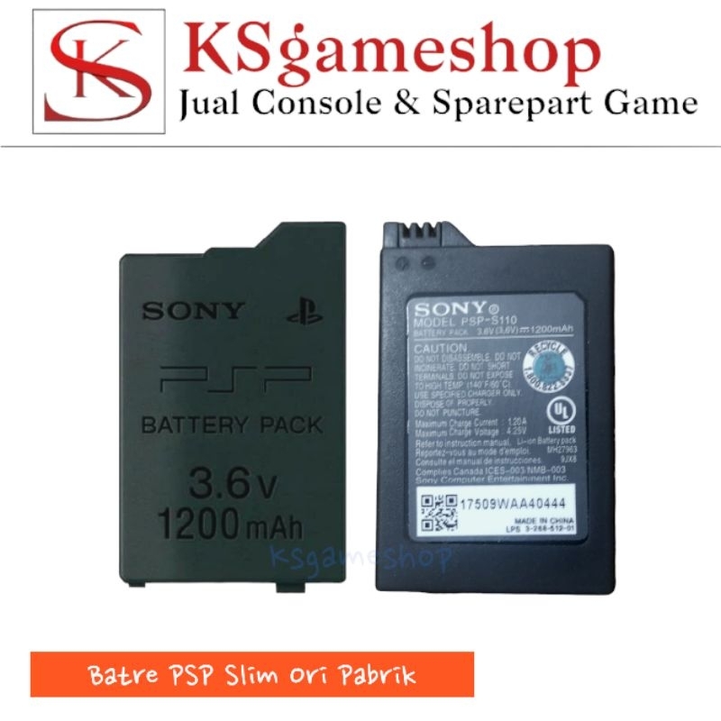 Jual BATRE PSP SLIM OP / BATERE BATTERY PACK PSP 2000 / 3000 ORI PABRIK ...