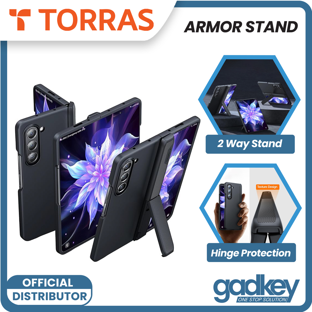 Jual Case Samsung Galaxy Z Fold 5 Torras Armor Stand Hinge Casing | Shopee Indonesia