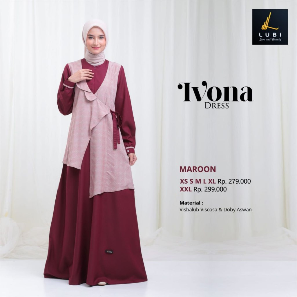Jual LUBI IVONA DRESS CANTIK | Shopee Indonesia