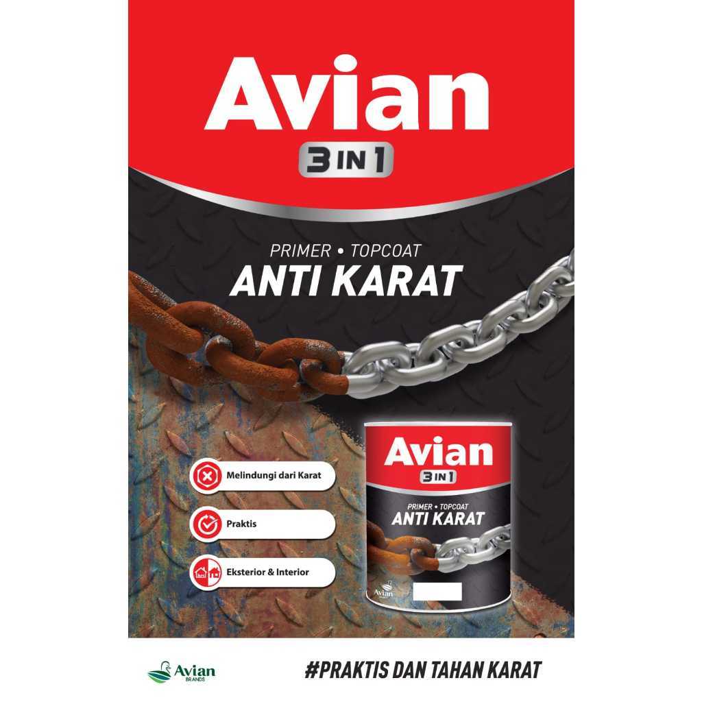 Jual CAT AVIAN 3 IN 1 ( PRIMER,TOPCOAT,ANTI KARAT) | Shopee Indonesia
