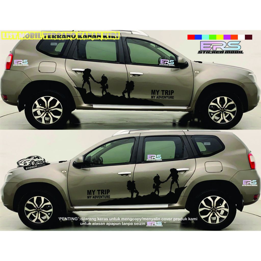 Jual STIKER STICKER MOBIL NISSAN TERRANO MY TRIP MY ADVENTURE LIST ...