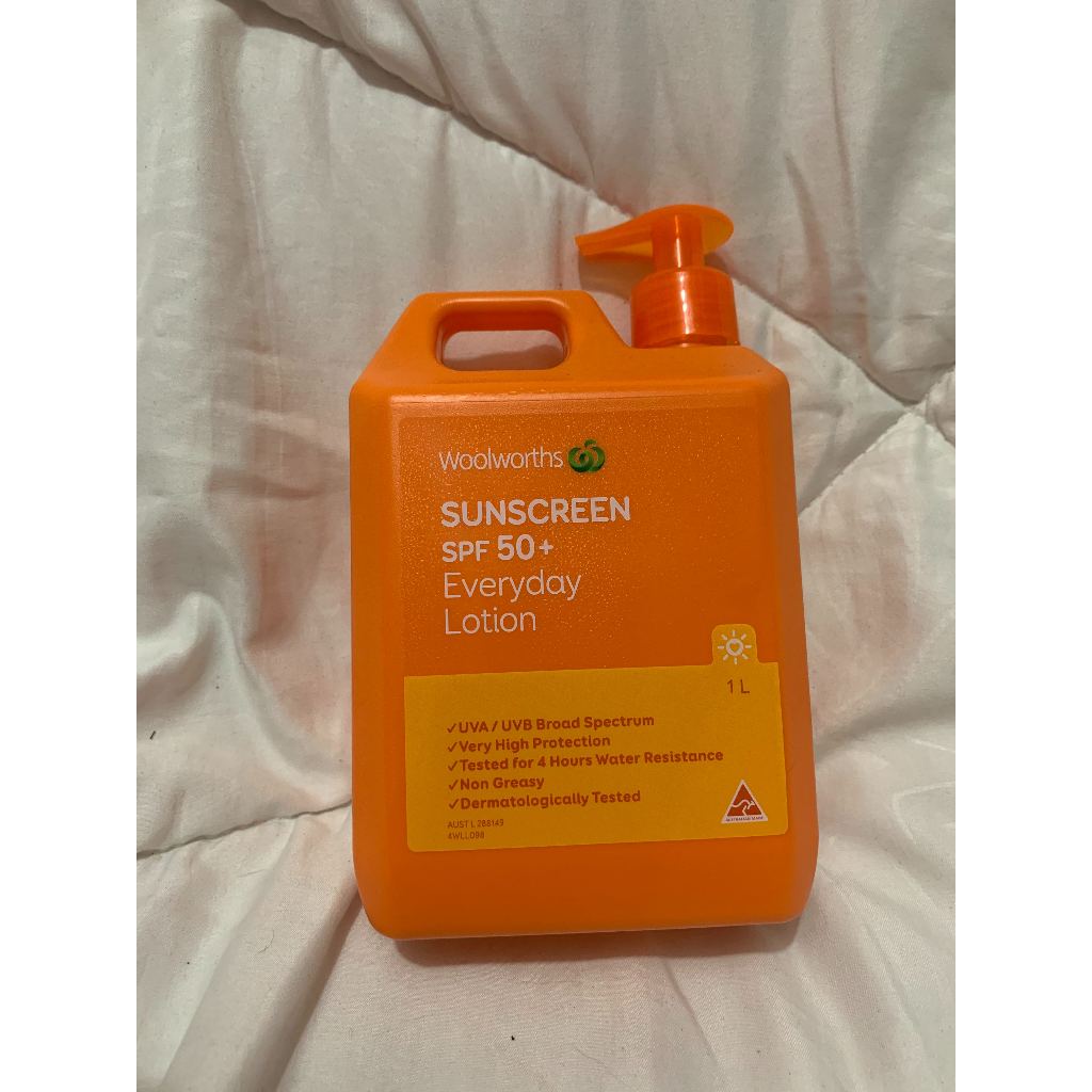 Jual Sunscreen Woolworths SPF50+ 1L | Shopee Indonesia