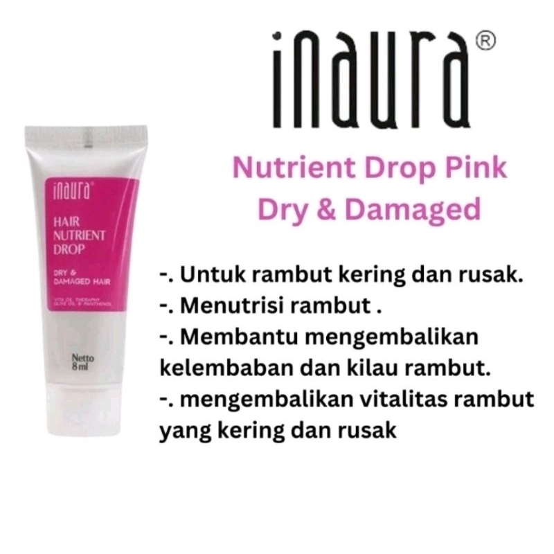 Jual INAURA Hair Vitamin Nutrient Drop 100ml & 8ml | Shopee Indonesia