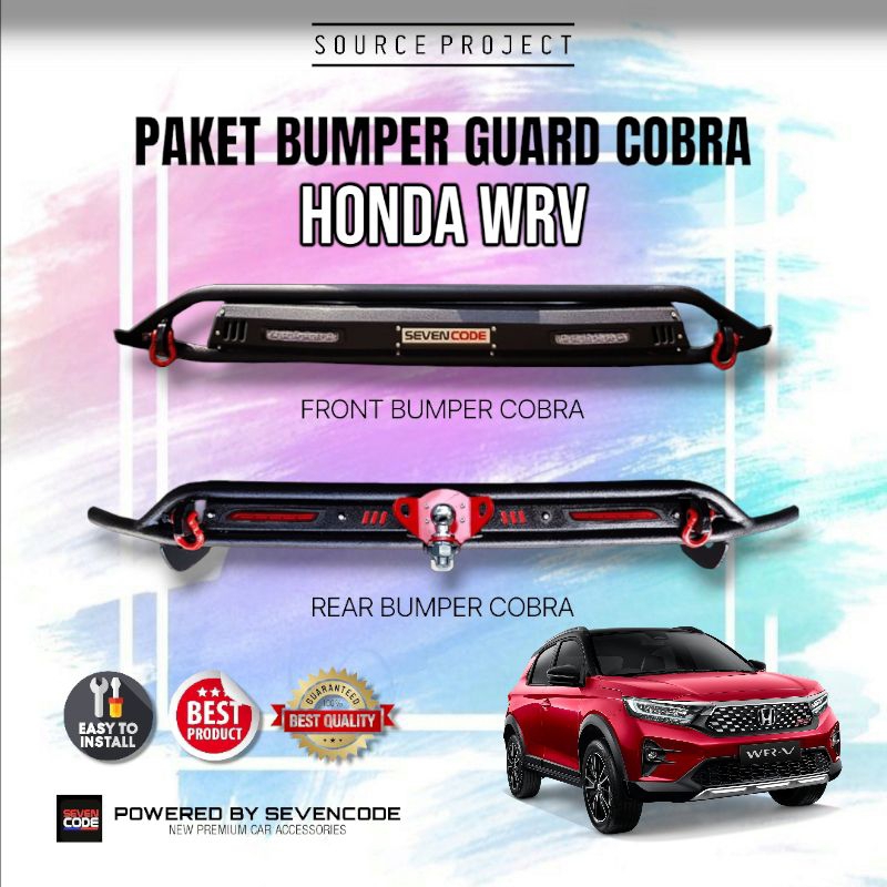 Jual PAKET BUMPER GUARD COBRA SEVENCODE - HONDA WRV | Shopee Indonesia