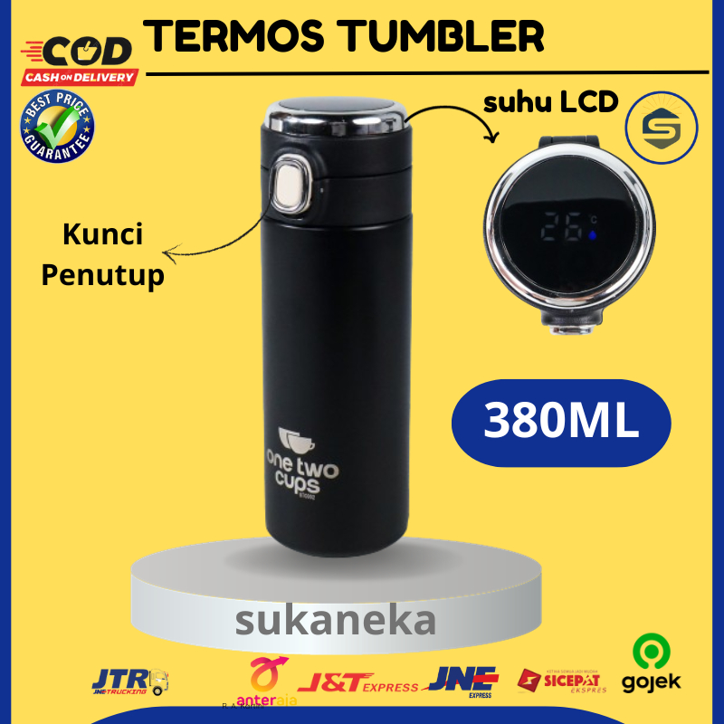 Jual Botol Minum Termos Tumbler Es Dan Kopi Teh Panas Suhu Smart Layar ...