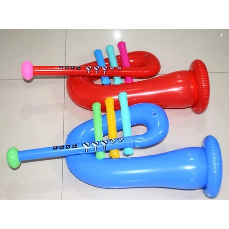 Jual Mainan Balon Tiup Bentuk Alat Musik Trompet Anak PVC Eco | Shopee ...