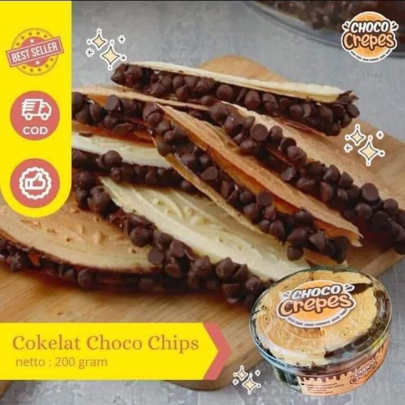 Jual CHOCO CREPES ( COKLAT CHOCOCHIPS ) | Shopee Indonesia