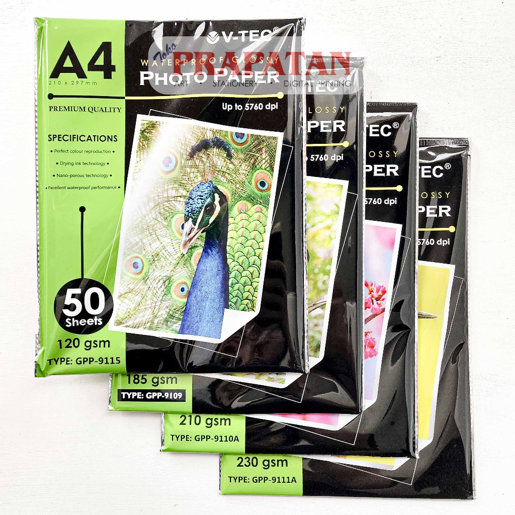 Jual V-TEC Glossy Photo Paper GPP | Kertas Foto Mengkilap | Shopee ...