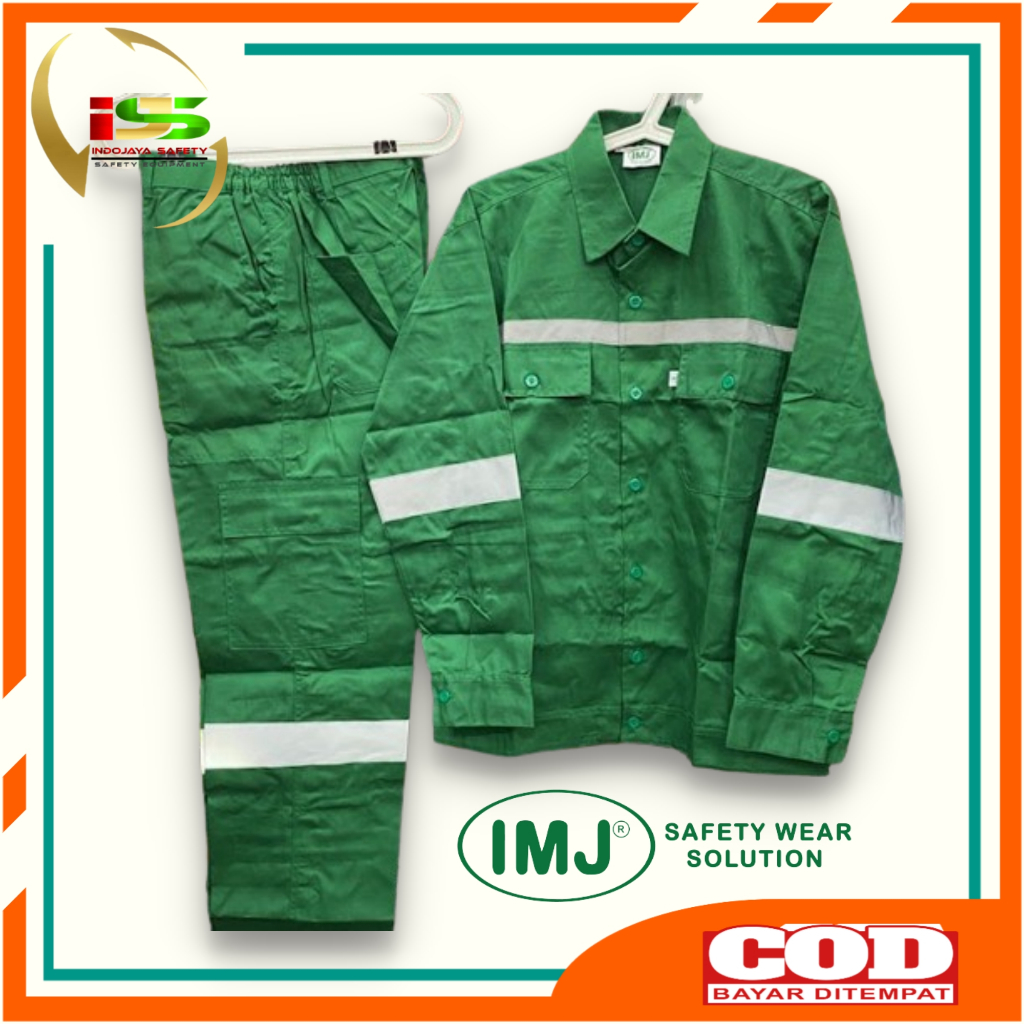 Jual Wearpack Safety Setelan Baju Celana IMJ / Seragam Proyek Lapangan ...