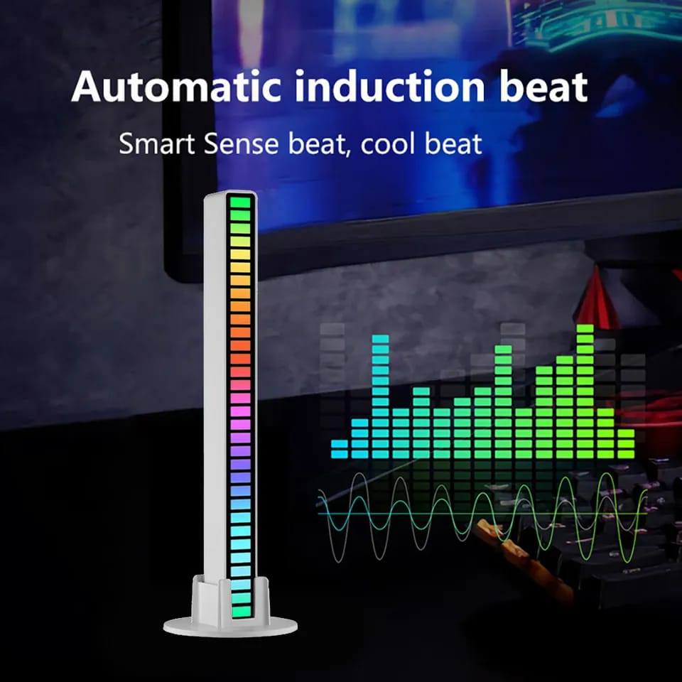 Jual Led bar lampu equalizer audio spectrum sensor suara RGB music ...