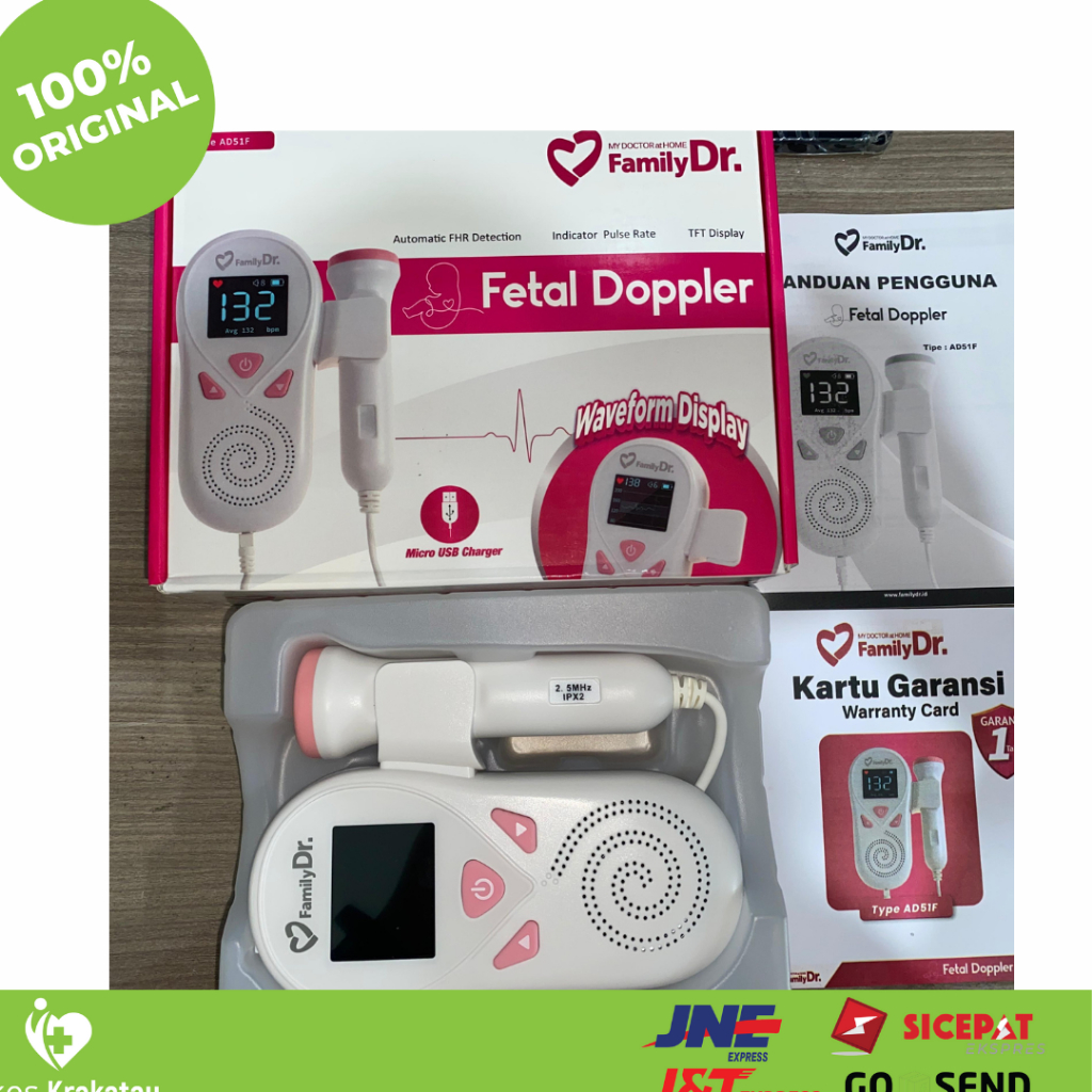 Jual Fetal Doppler FamilyDr AD51F / Fetal Doppler FamilyDr AD51F Dopler ...