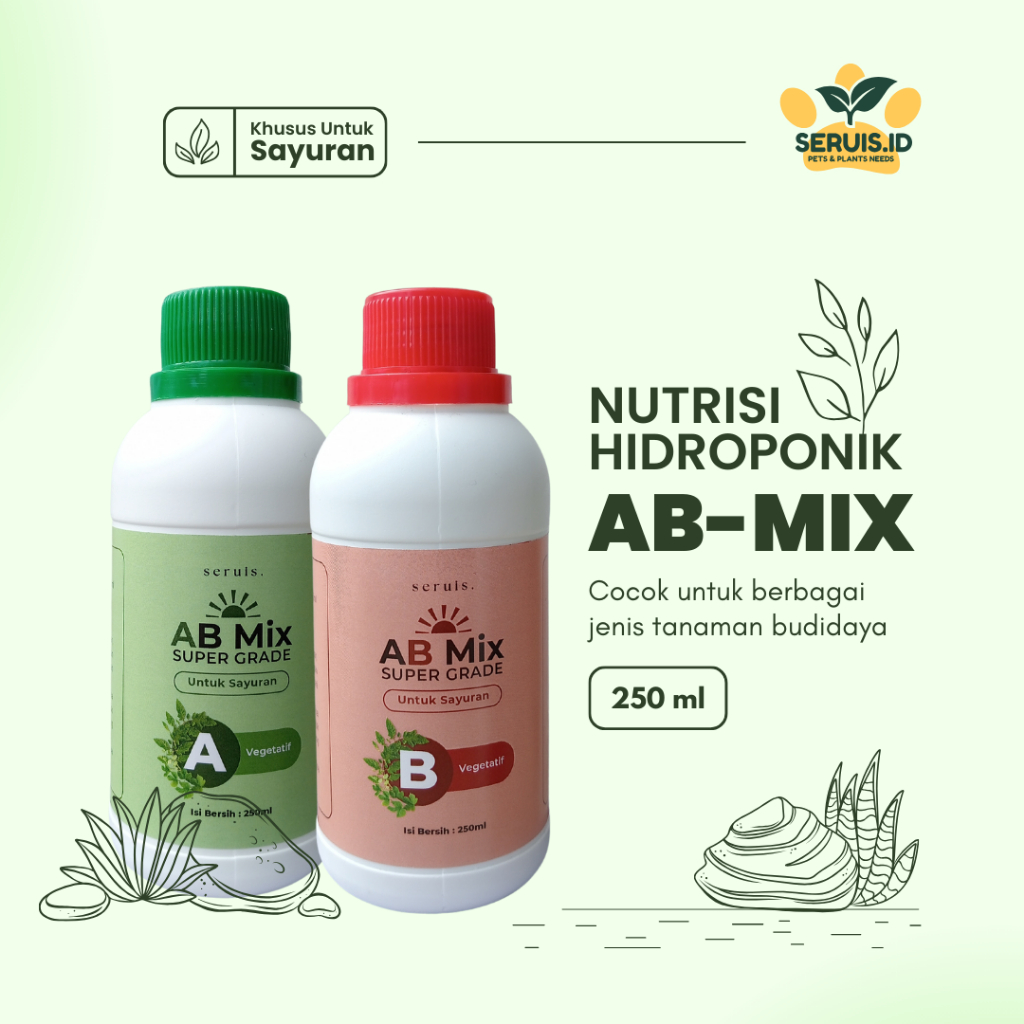 Jual AB Mix Super Grade Nutrisi Hidroponik, Nutrisi untuk sayuran ...