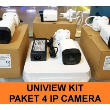 Jual PROMO PAKET CCTV IP UNIVIEW (UNV KIT) 4 Channel | Shopee Indonesia