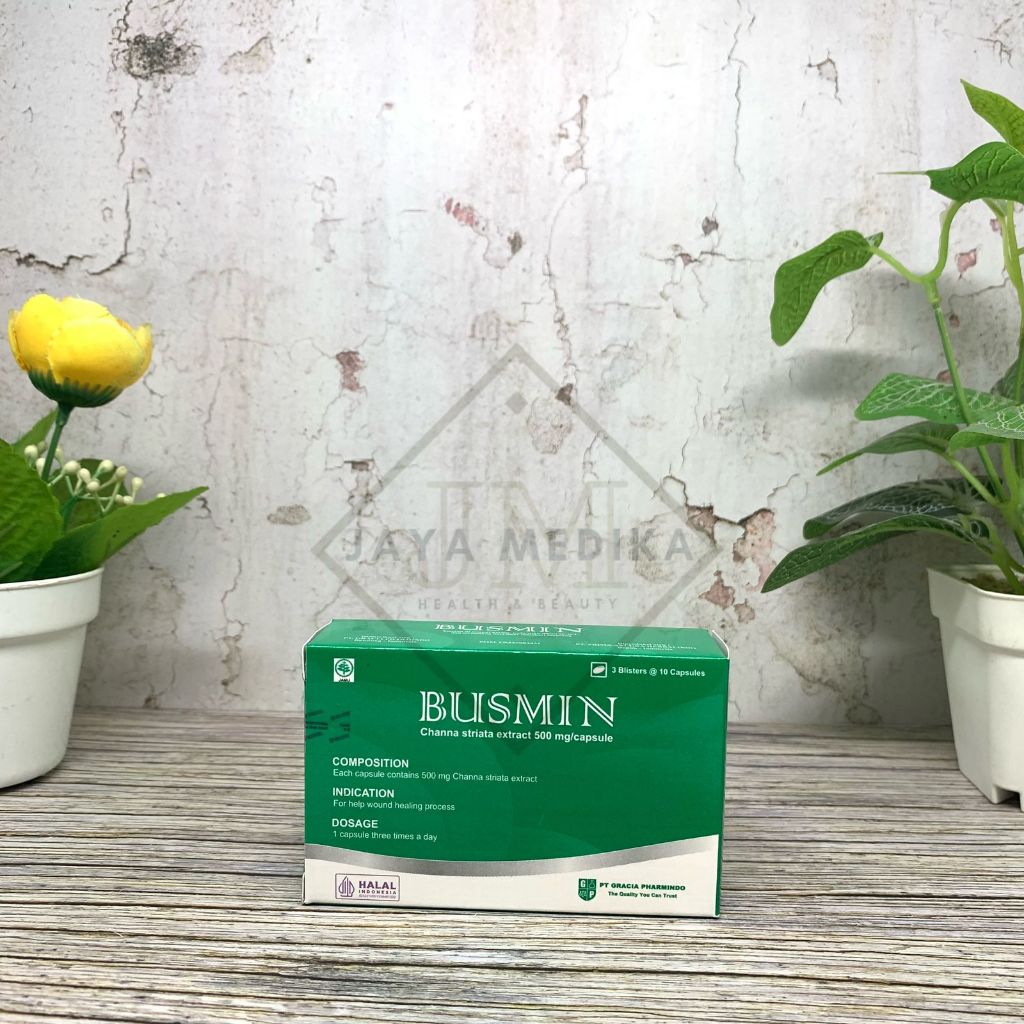 Jual BUSMIN 500mg isi 30 Kapsul - Ekstrak Ikan Gabus | Shopee Indonesia