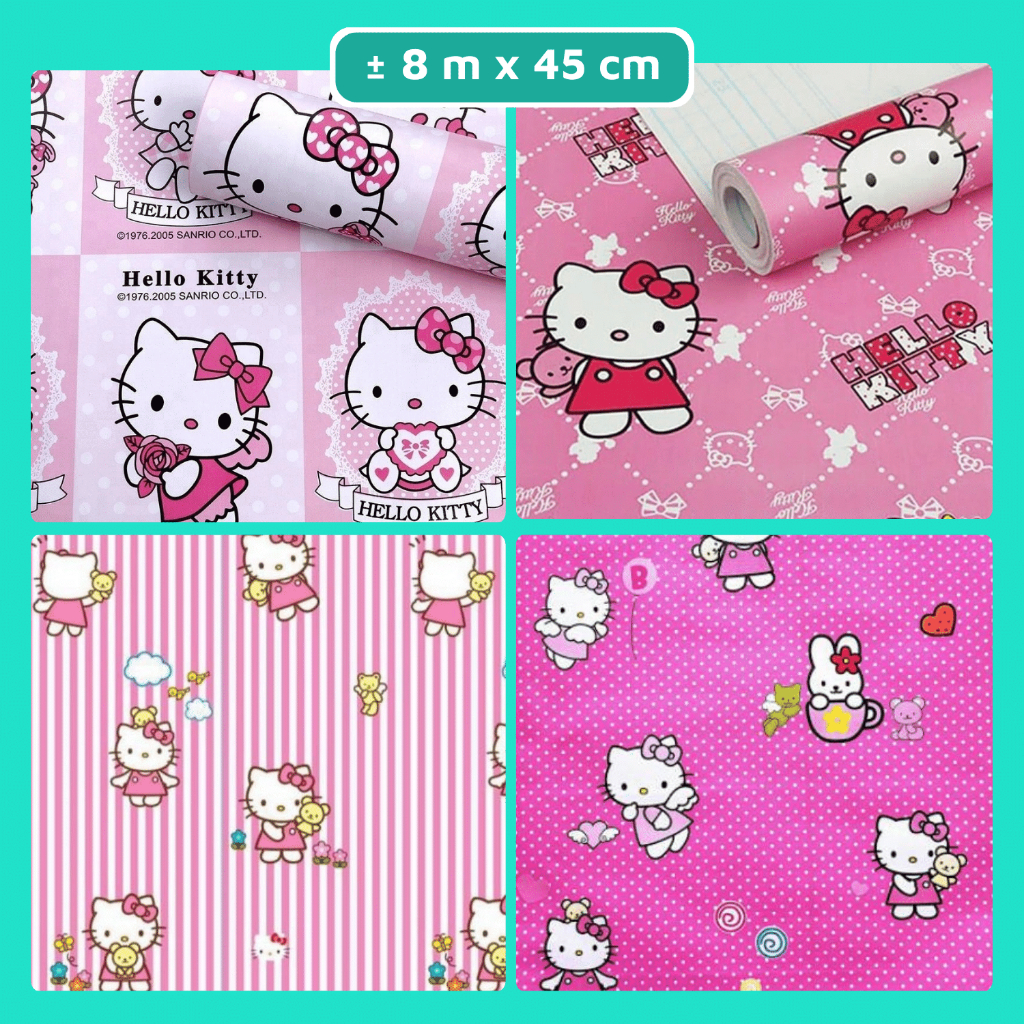 Jual Wallpaper Dinding Hello Kitty Wallpaper Stiker Hello Kitty Wallpaper Dinding Kamar Tidur ...