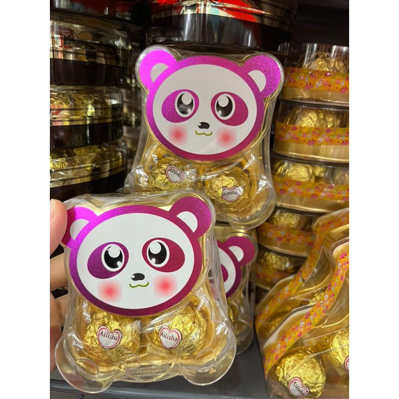 Jual CemilanBintan (Ailisha Coklat Panda & Rabbit choco gift) | Shopee ...