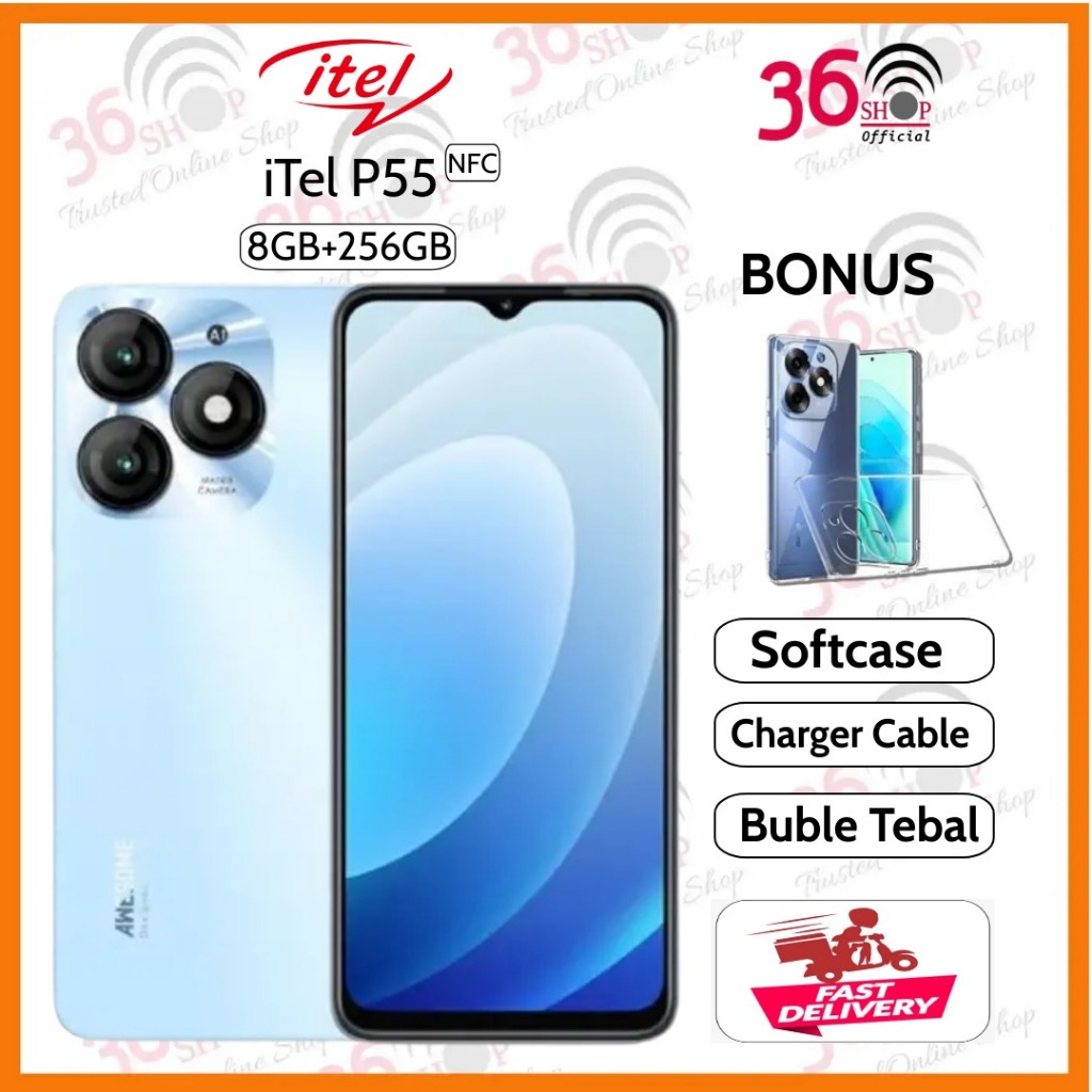 Jual ITEL P55 NFC 4G [8GB+128GB] [8GB+256GB] GARAMSI RESMI 1 TAHUN | Shopee Indonesia