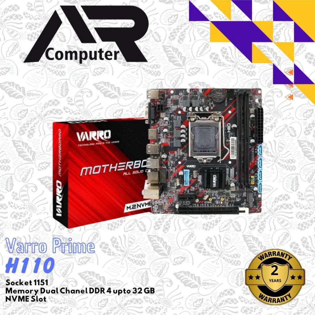 Jual Motherboard H110 Varro With NVME | Shopee Indonesia
