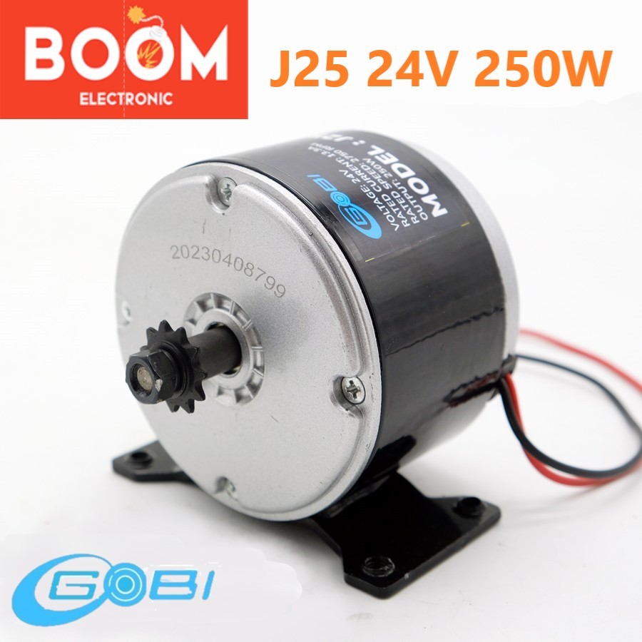 Jual Dinamo Motor For Electric Bike Gobi J25 250W 12V/24V (7058) | Shopee Indonesia