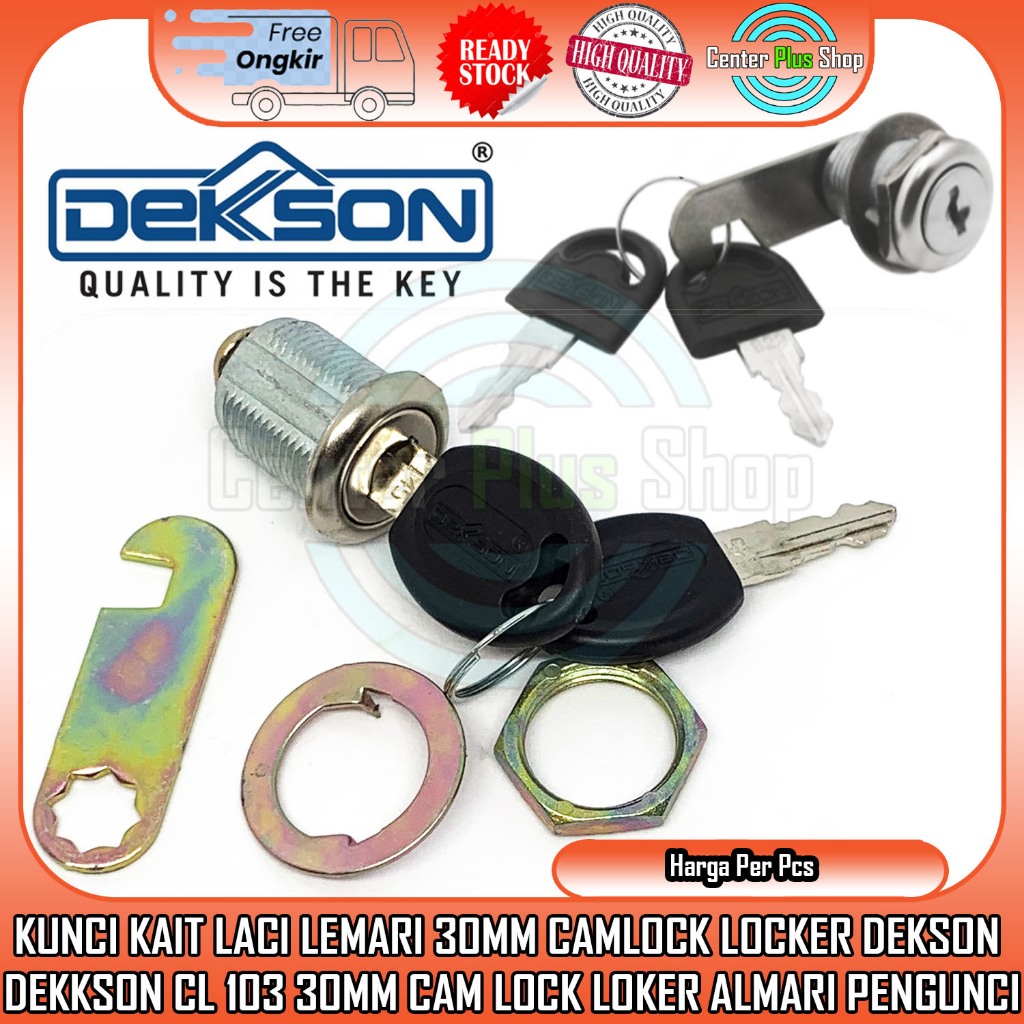 Jual Kunci Laci Camlock Dekkson Cl 103 Cam Lock 30mm Furniture Cl103 Dekson Kait Lemari Locker ...
