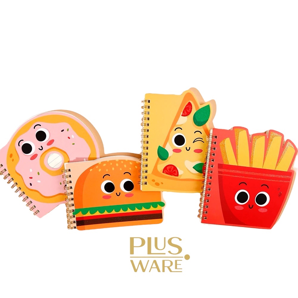 Jual Notebook Spiral A6 Cute Fast Food Pattern Kids Book School ...