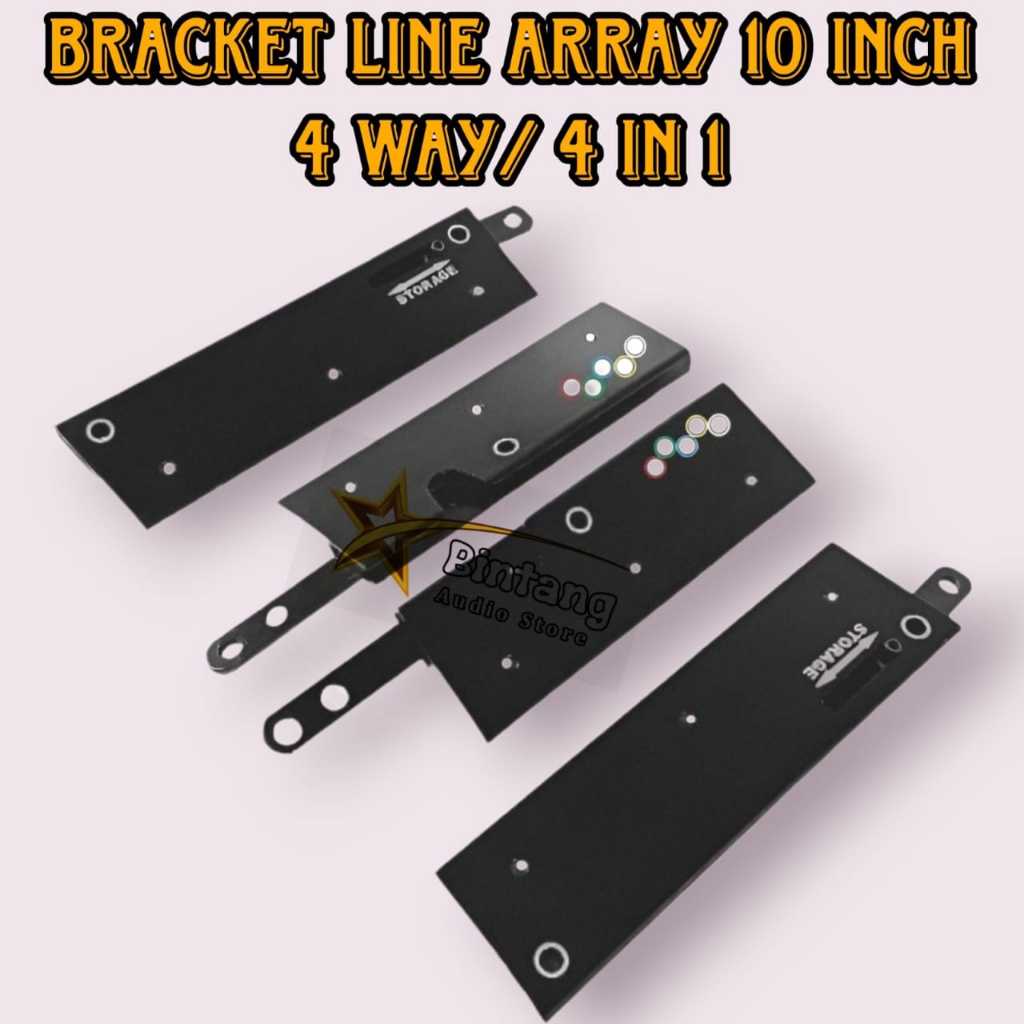 Jual Breket Line Array 4x1 Ukuran Box Speaker 10'' 4WAY / Bracket 4in1 ...