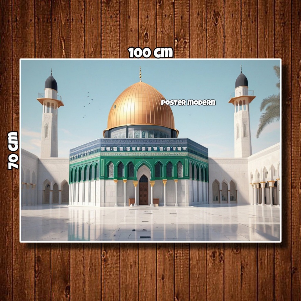 Jual LUKISAN POSTER CETAK BIG JUMBO MASJID AL AQSA PALESTINA Code 119 ...