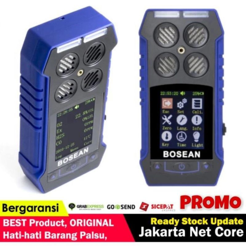 Jual Bosean BH-4S Gas Detector 4 in 1 H2S LEL O2 CO Monitor BH4S ...