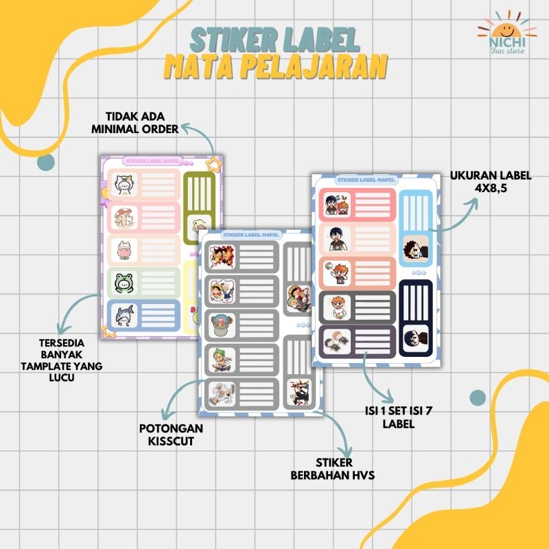 Jual STIKER LABEL MAPEL/STIKER LABEL MATA PELAJARAN/STIKER LABEL LUCU ... Jual STIKER LABEL MAPEL/STIKER LABEL MATA PELAJARAN/STIKER LABEL LUCU ...