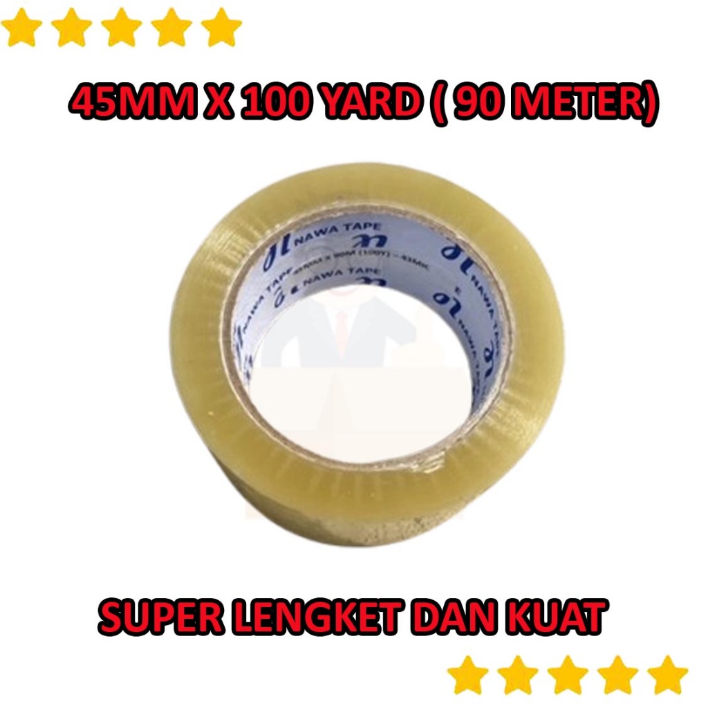 Jual LAKBAN BENING 45MM X 100YARD (90 METER) LAKBAN 45MM X 100 YARD LAKBAN BENING 90 METER ...