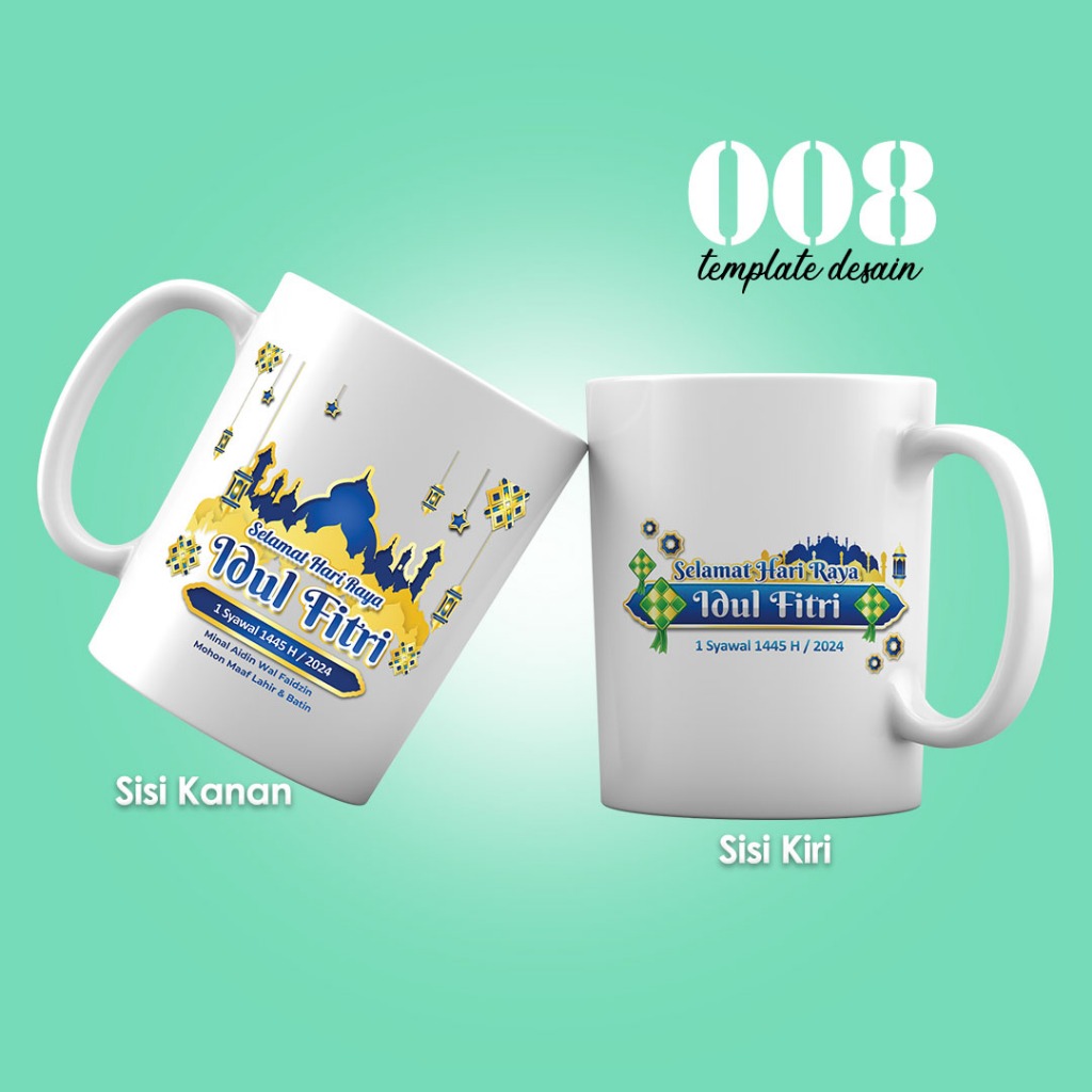Jual MUG HARI RAYA IDUL FITRI / CETAK GELAS IDUL FITRI / KADO SOUVENIR ...