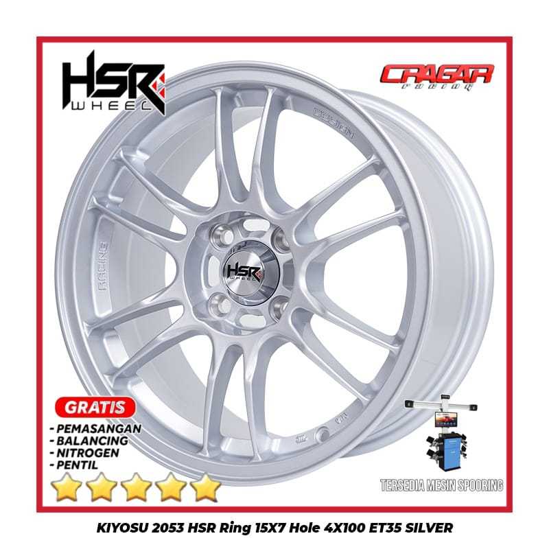 Jual Velg Mobil Model Hsr Kiyosu R15 Bukan Rpf 1 Buat Brio Mobilio Freed Spin Dll | Shopee Indonesia