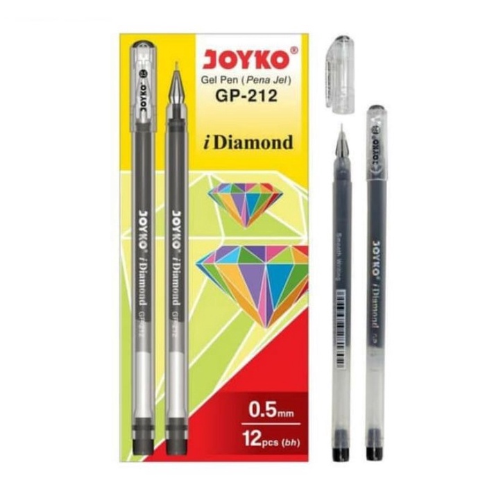Jual Premium Pen Gel Joyko Diamond GP 212 Pena Gel Joyko 8J8 | Shopee ...
