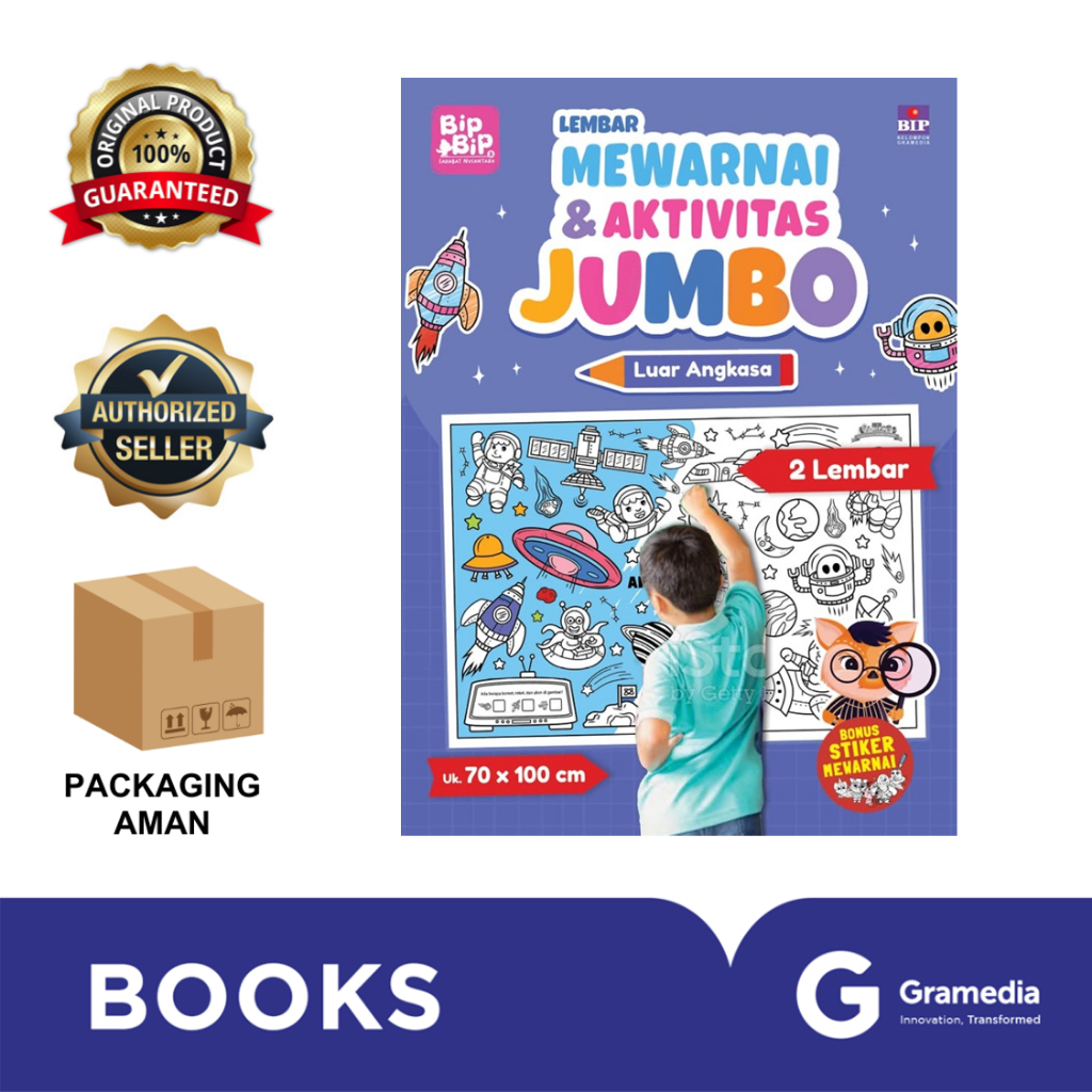 Jual Gramedia Bintaro - LEMBAR MEWARNAI & AKTIVITAS JUMBO: LUAR ANGKASA ...