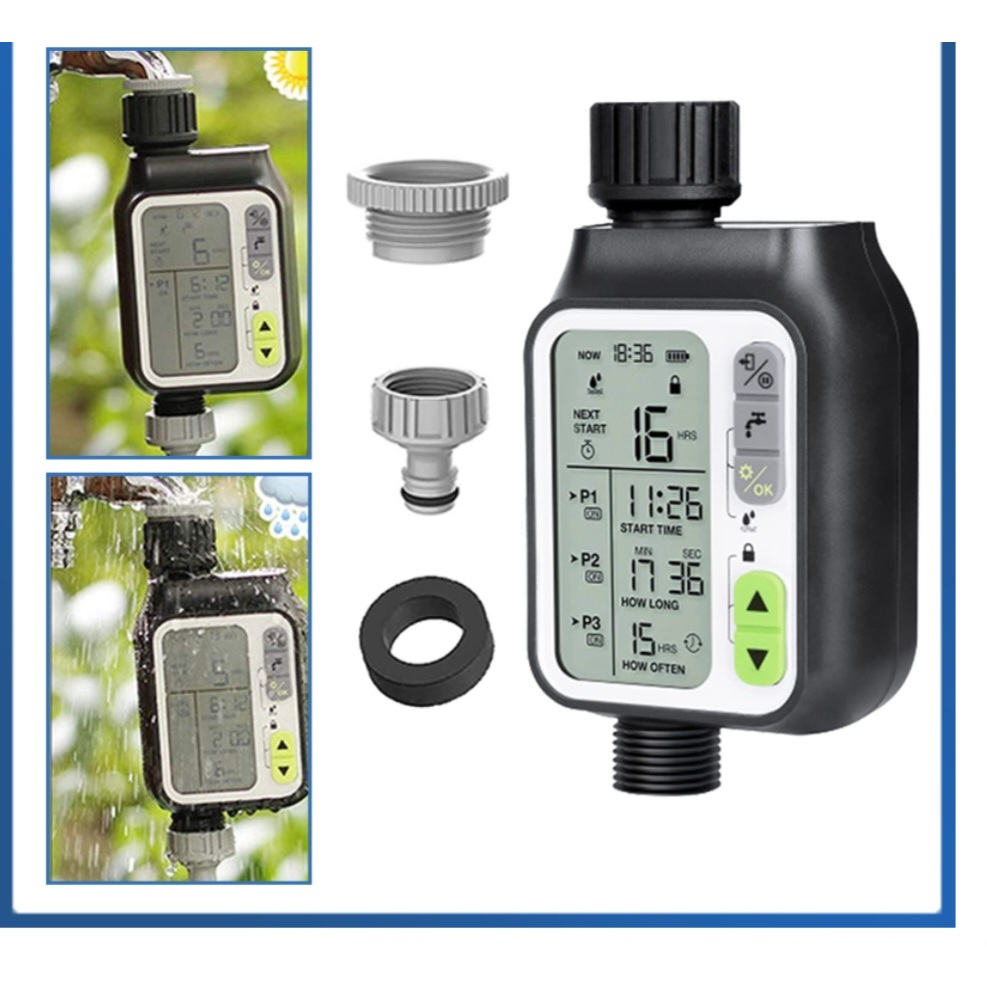 Jual timer DIGITAL irigasi C002 kotak lebar pengatur waktu penyiraman ...