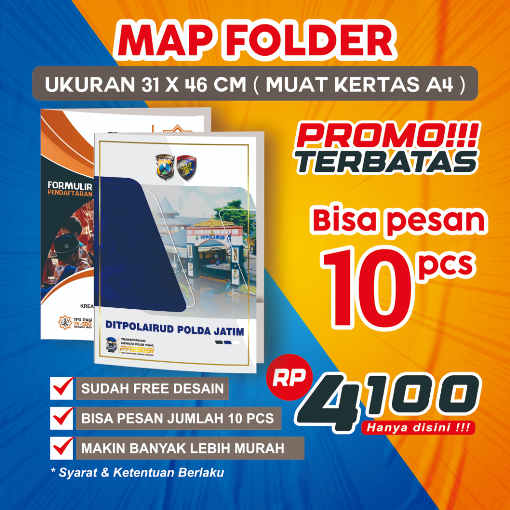 Jual Cetak Map Folder / Map custome / map kantor (Satuan) | Shopee ...