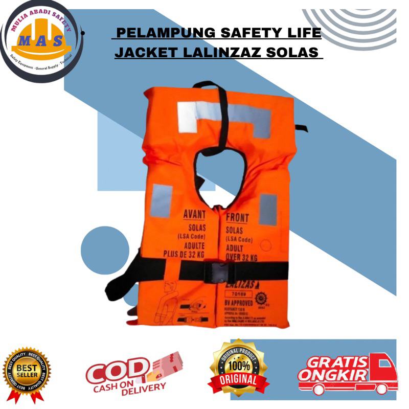 Jual PELAMPUNG SAFETY LIFE JACKET LALINZAZ SOLAS / Pelampung Lalinzaz ...