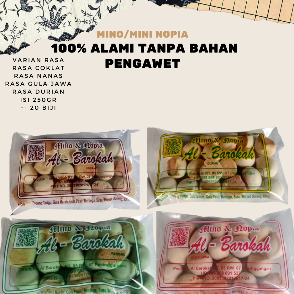 Jual Mini Nopia Kue Nopia Mino Khas Banyumas 250gram | Shopee Indonesia